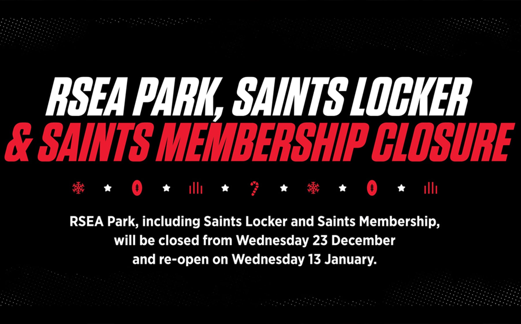 RSEA Park to close over Christmas break