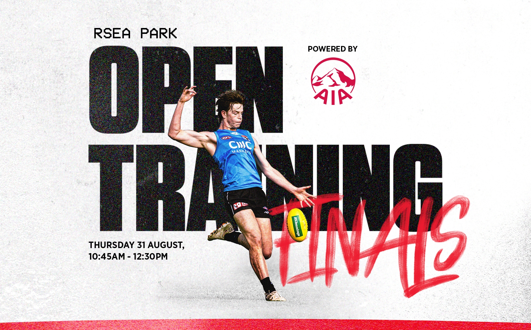 Get behind the boys at open training!