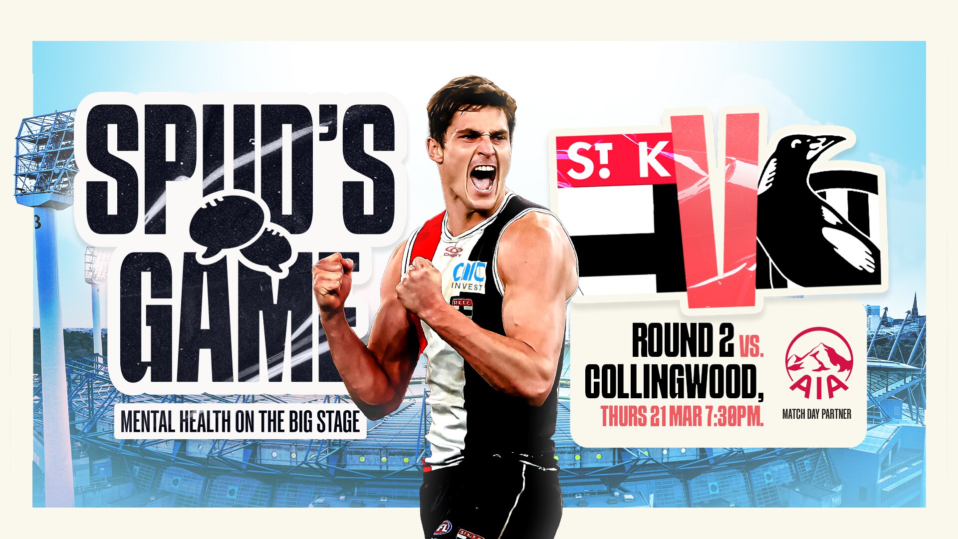 Spud's Game goes to the big stage! MCG blockbuster confirmed for Round 2