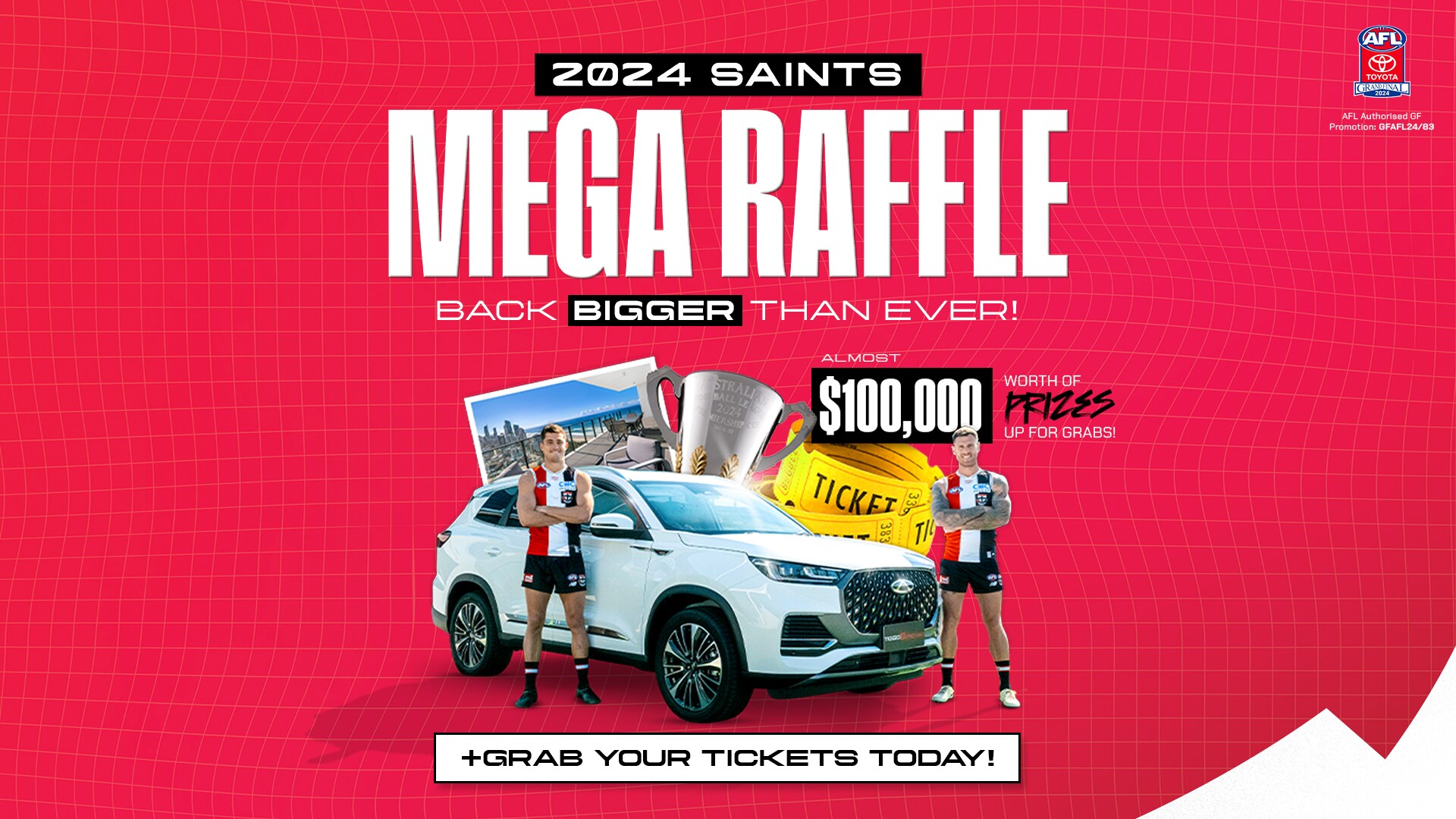 Saints Mega Raffle returns! Almost $100,000 worth of prizes up for grabs