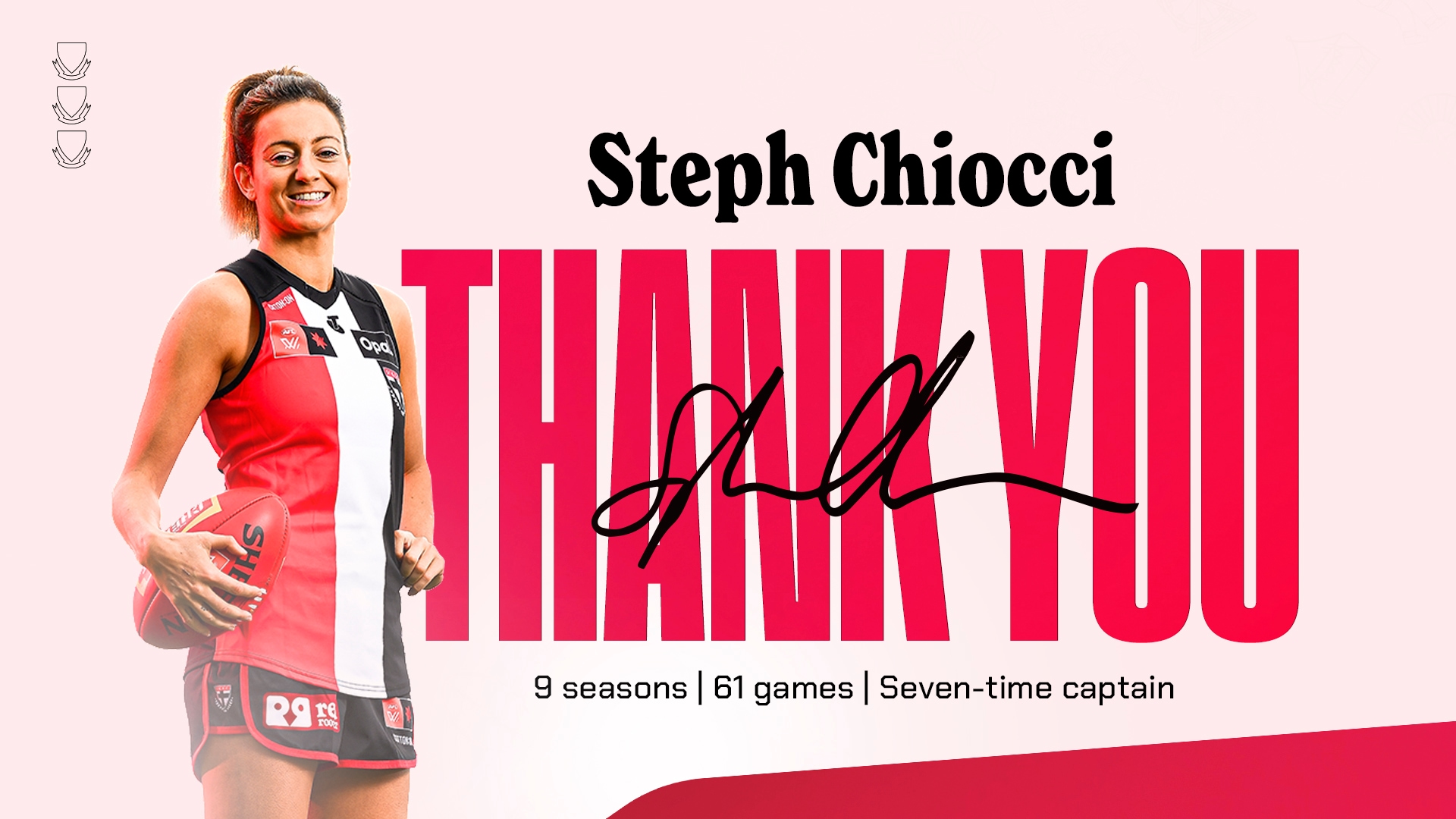 Chiocci calls time on decorated AFLW career