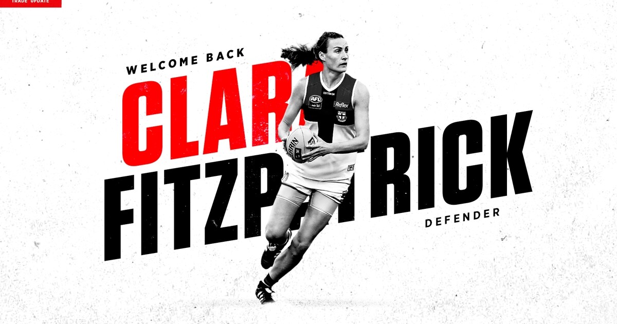 Welcome back, Clara: Fitzpatrick re-joins St Kilda