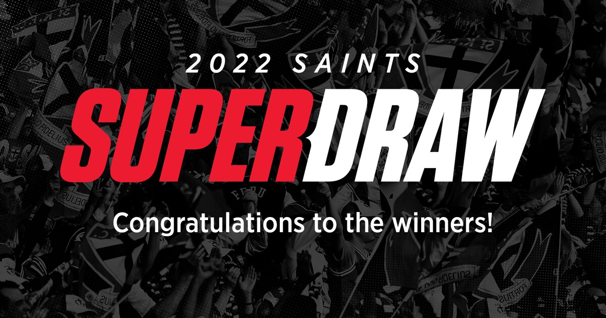 Winners revealed for 2022 Saints Super Draw