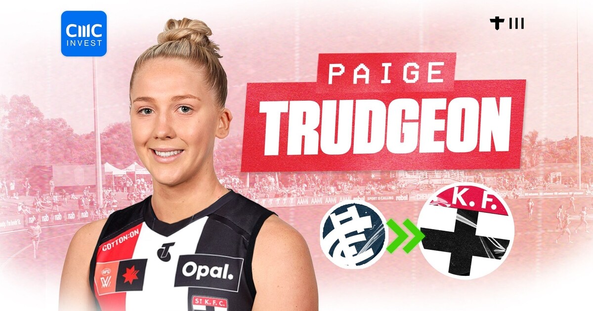 Trudgeon trades navy blue for red, white and black